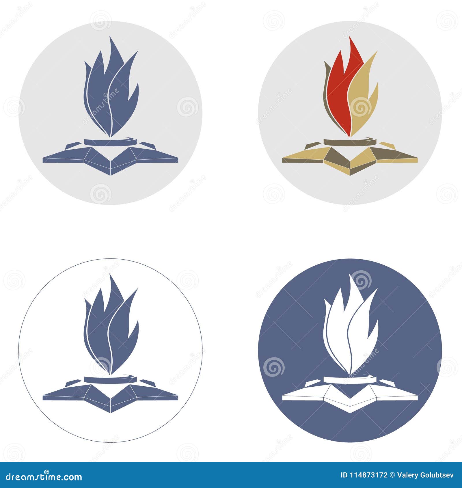 Eternal Flame Symbol Vector Illustration | CartoonDealer.com #90673368