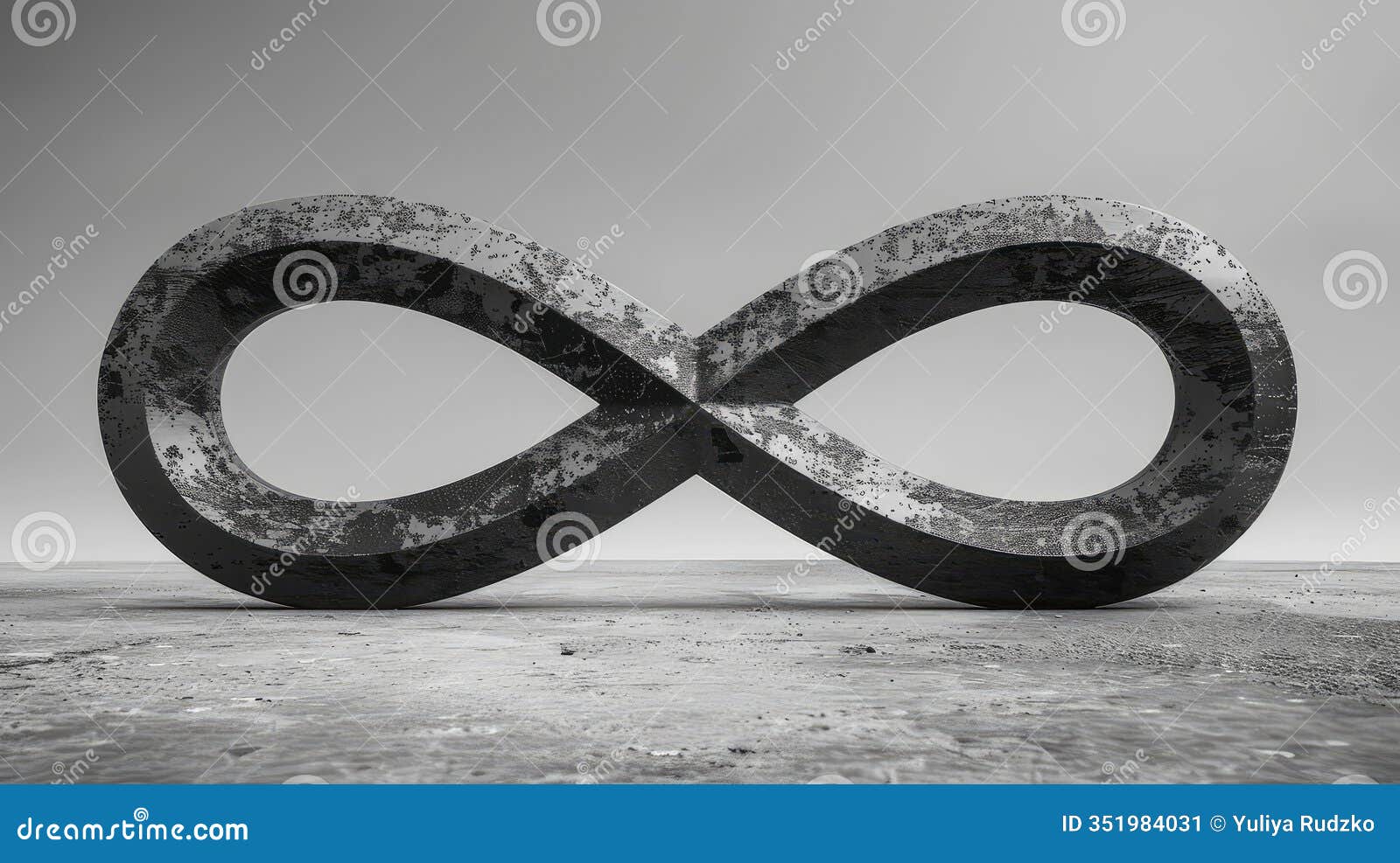 Eternal Loop: Monochromatic Infinity Symbol Stock Image - Image of ...