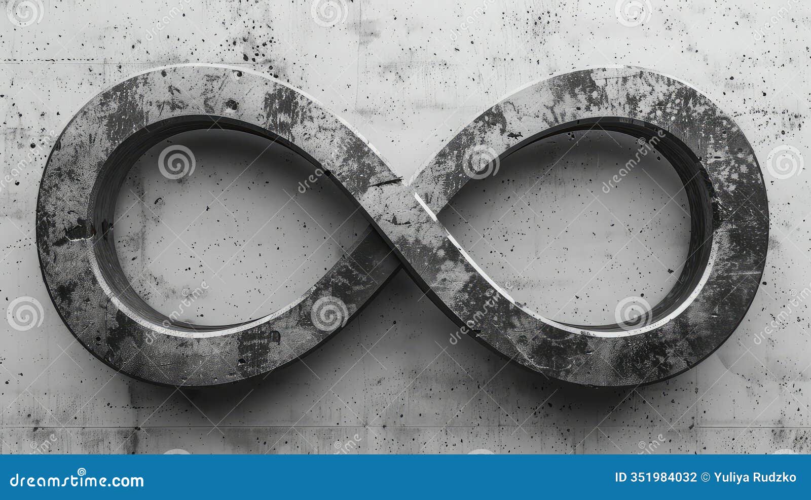 Eternal Loop: Monochromatic Infinity Symbol Stock Photo - Image of ...