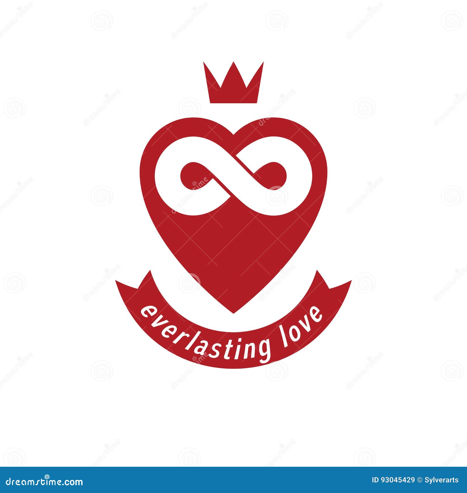 Eternal Love Conceptual Sign, Vector Symbol Created Stock Vector ...