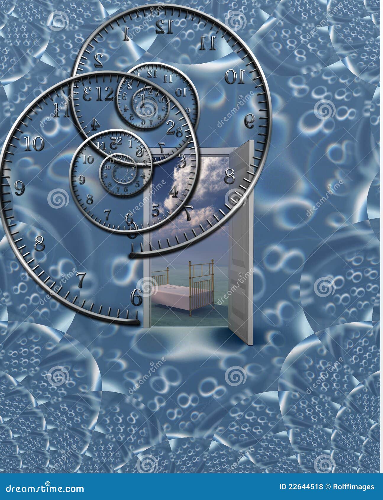 Eternal Sleep stock illustration. Illustration of doorway - 22644518