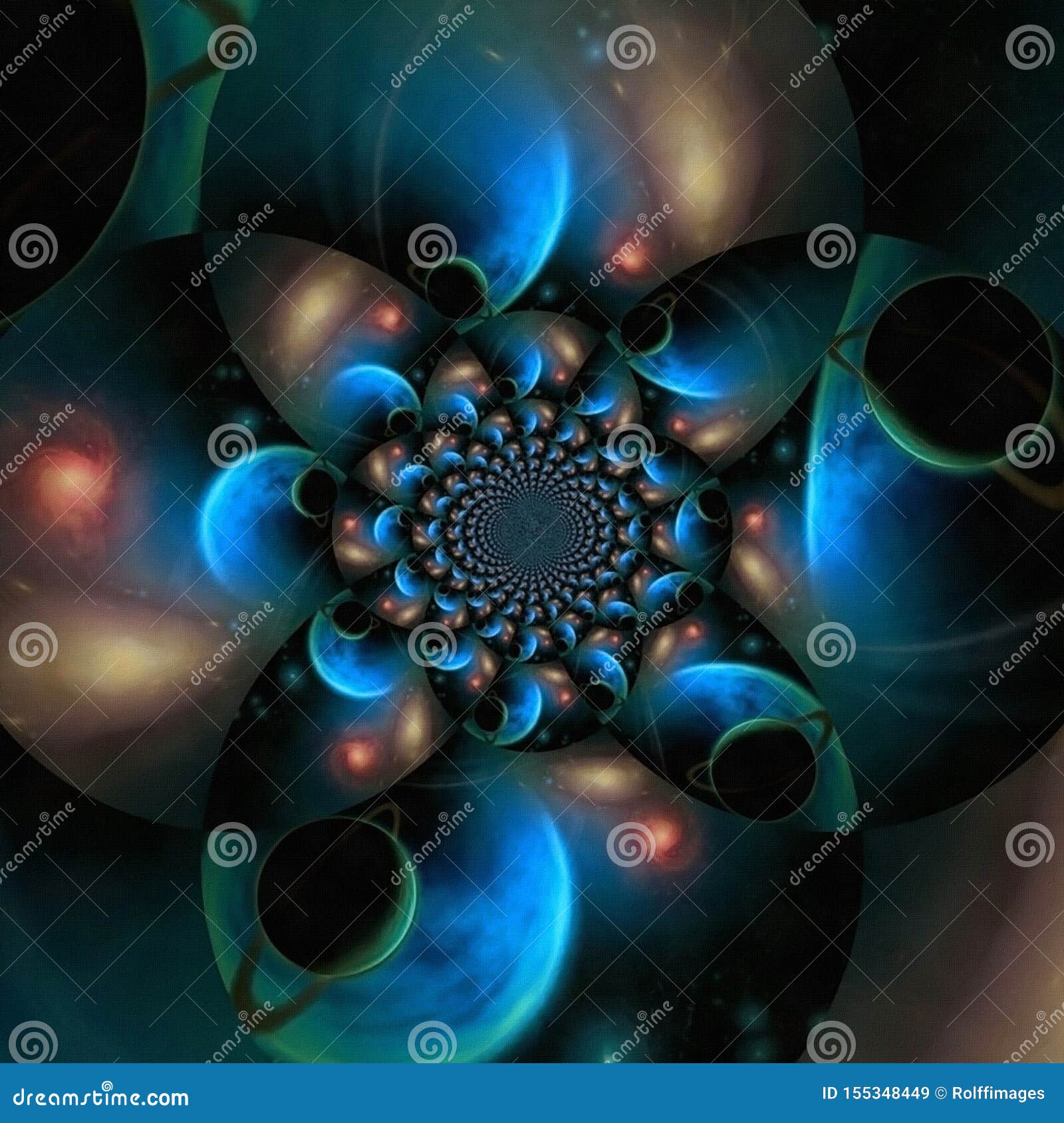Eternal space stock illustration. Illustration of circular - 155348449