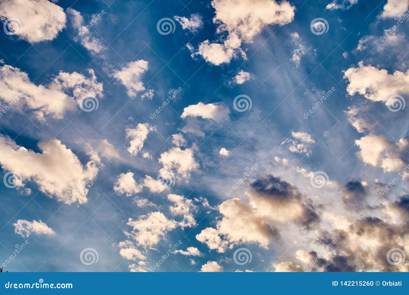 The Eternal Theme is Capturing Clouds with Thousands of Faces Stock ...