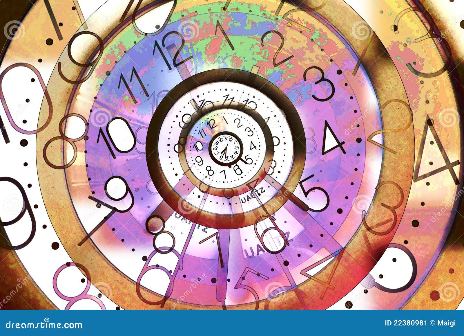 Eternal Time Background stock illustration. Illustration of abstract ...