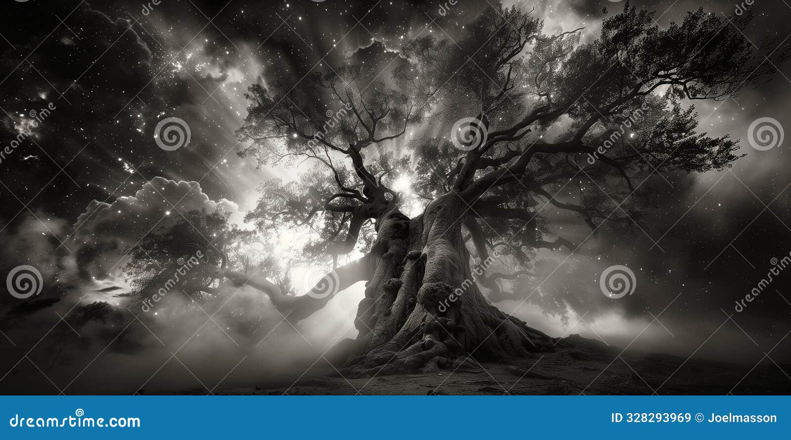 Eternal Tree of Life - Sacred Symbol of Cycle of Life and Death Stock ...