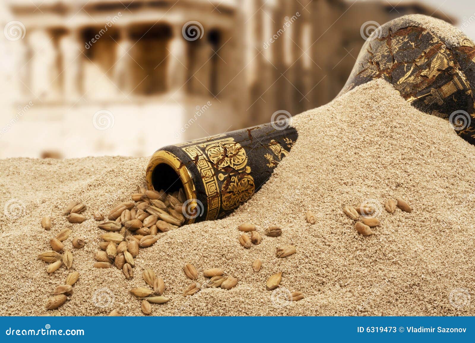 Eternal value stock image. Image of amphoras, greece, background - 6319473