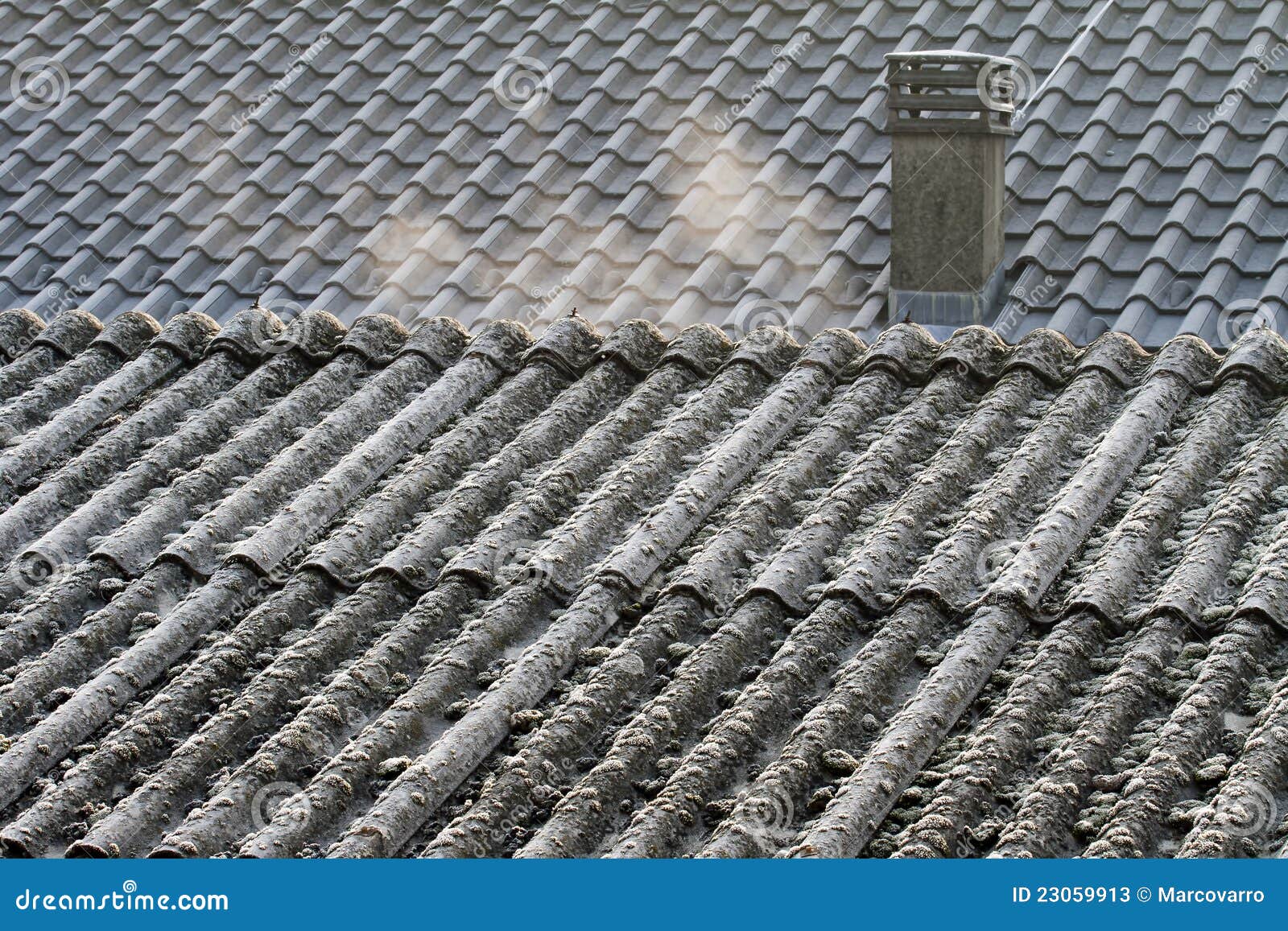 Eternit de toit d'amiante image stock. Image du toit - 23059913