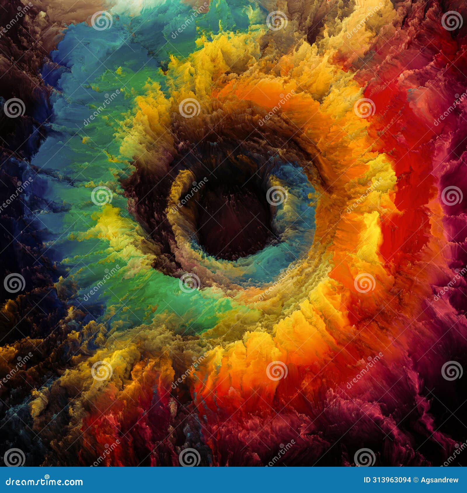 Eternity of Elevated Colors Stock Illustration - Illustration of vivid ...