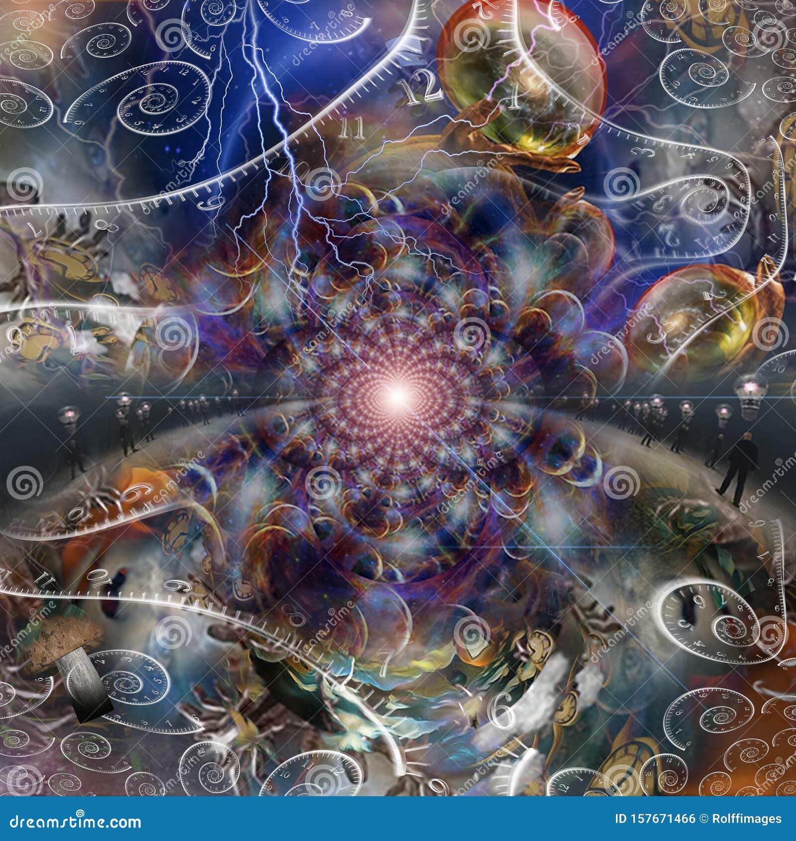 Eternity stock illustration. Illustration of fractal - 157671466