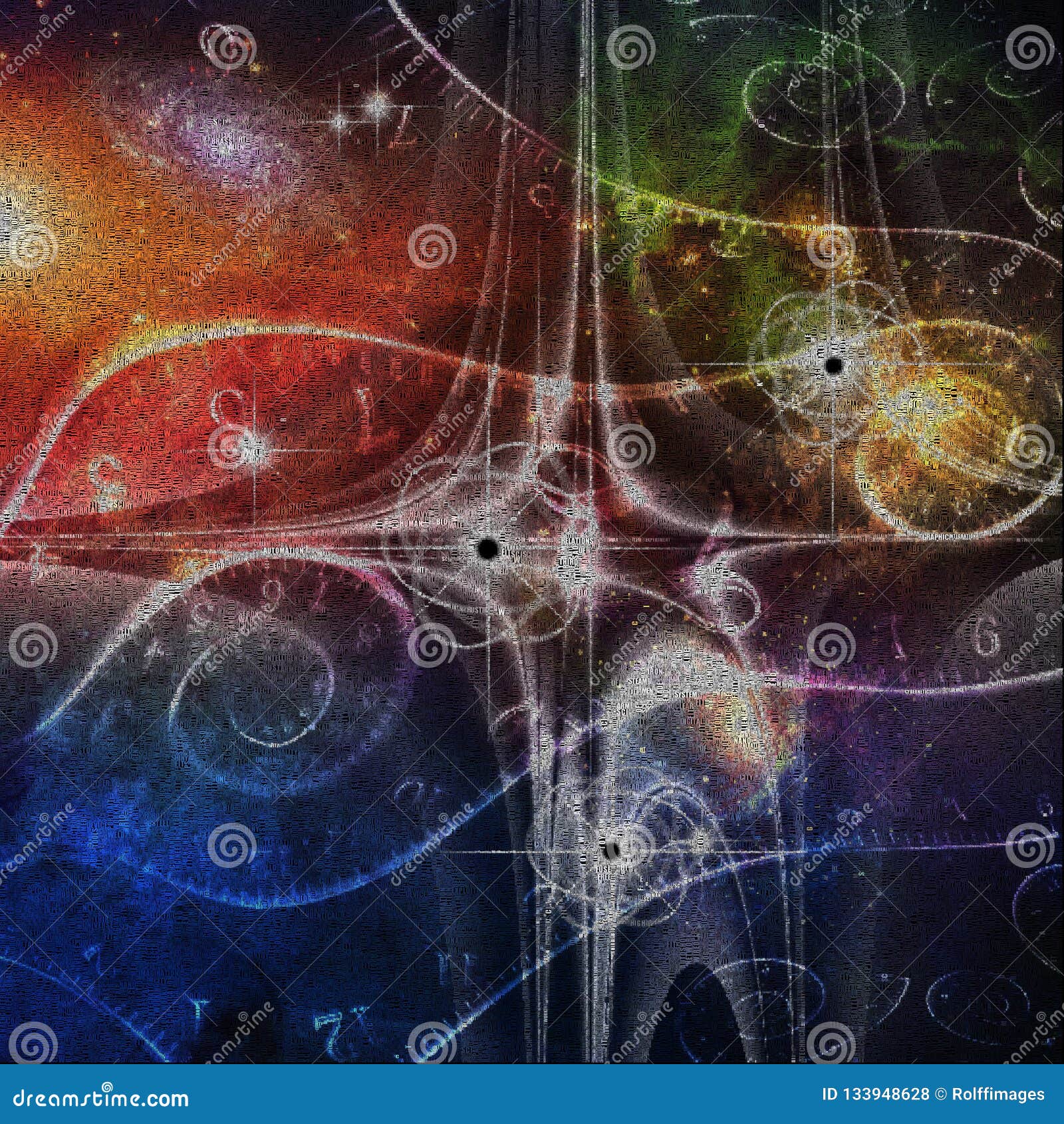 Eternity in space stock illustration. Illustration of holes - 133948628