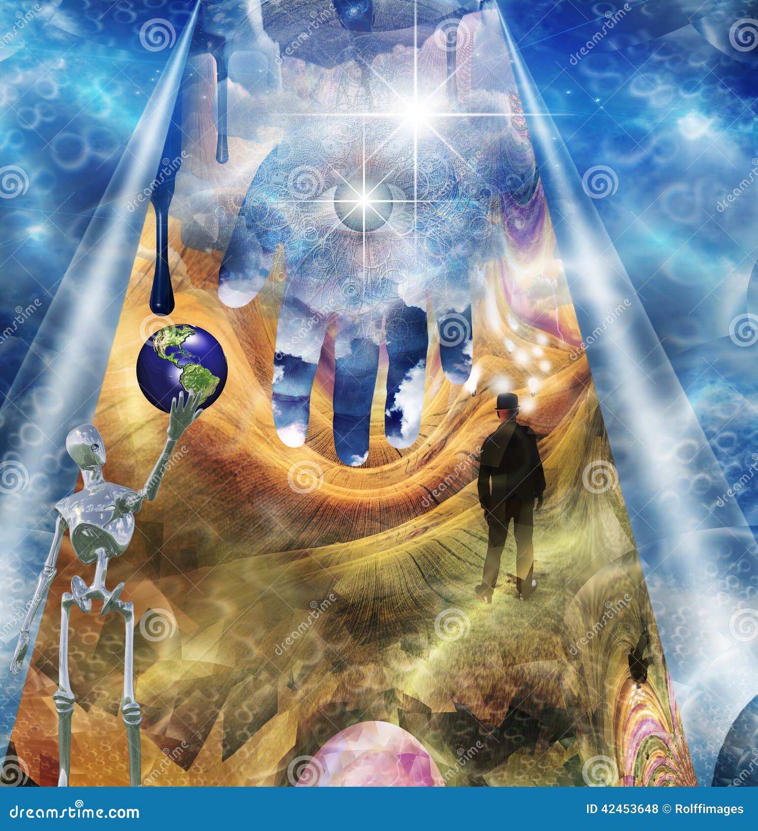 The eternity stock illustration. Illustration of hallucination - 42453648