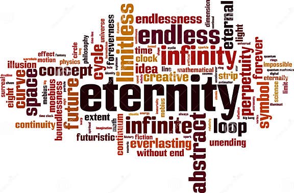 Eternity word cloud stock vector. Illustration of imagination - 269040870