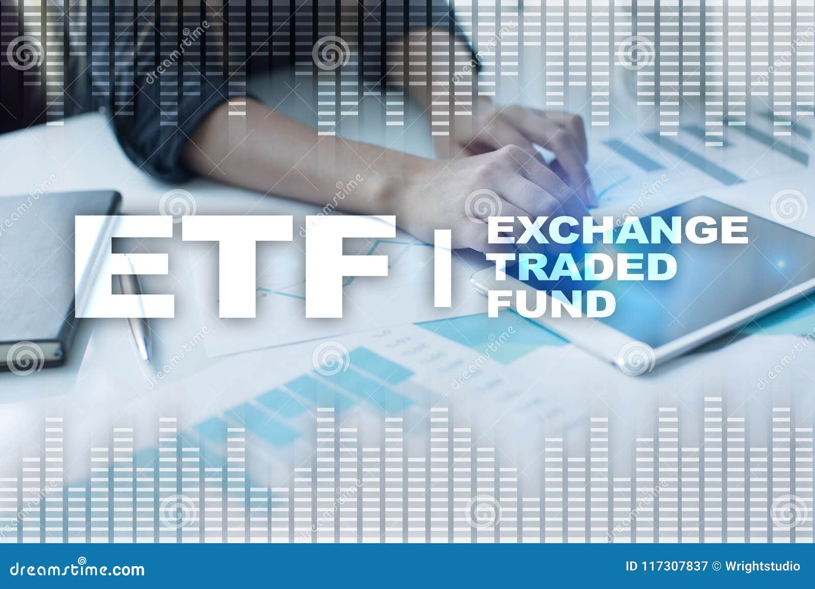 ETF. Exchange Traded Fund. Business, Intenet and Technology Concept ...