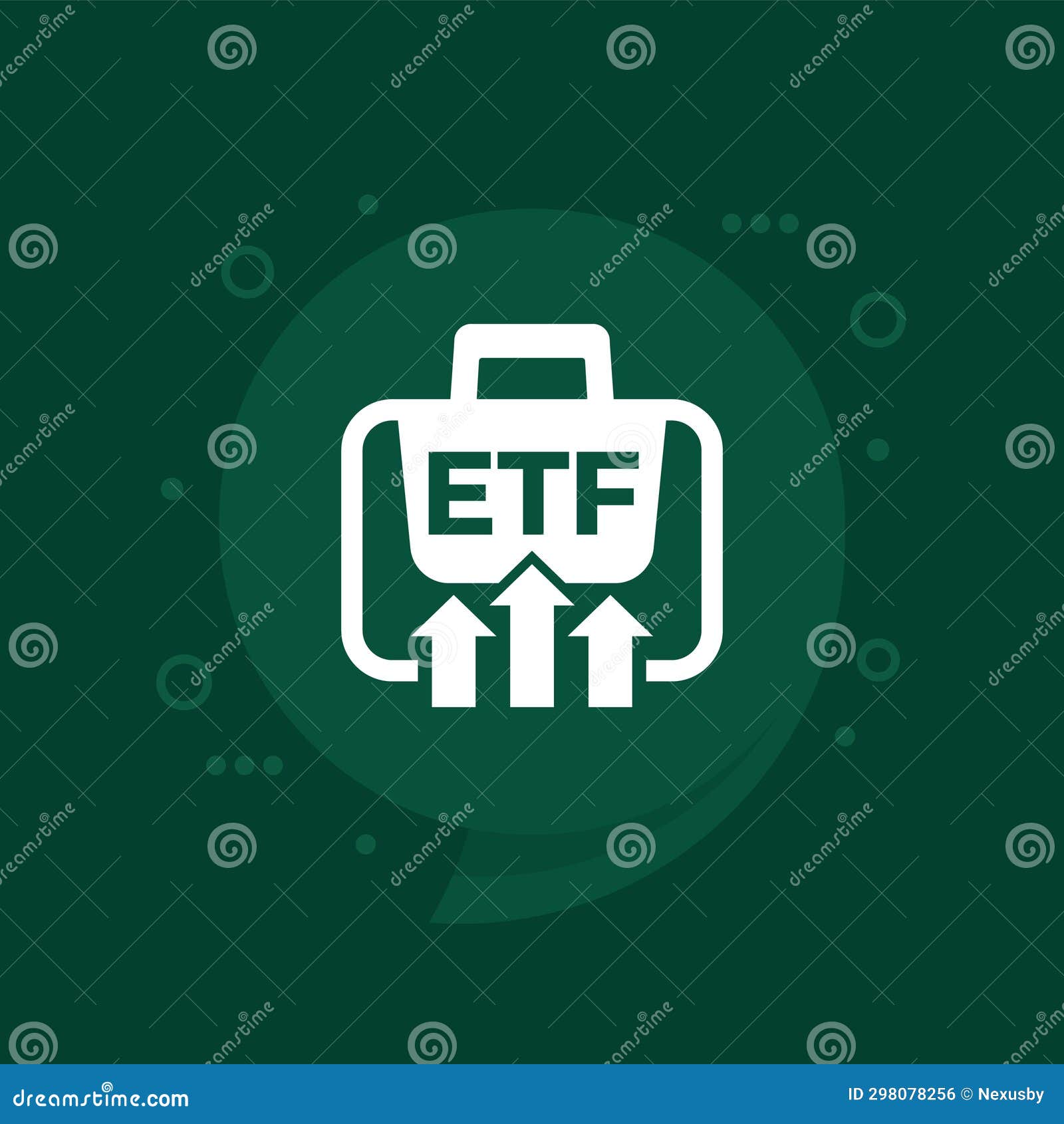 ETF Portfolio Growth Icon, Exchange Traded Funds Stock Illustration ...