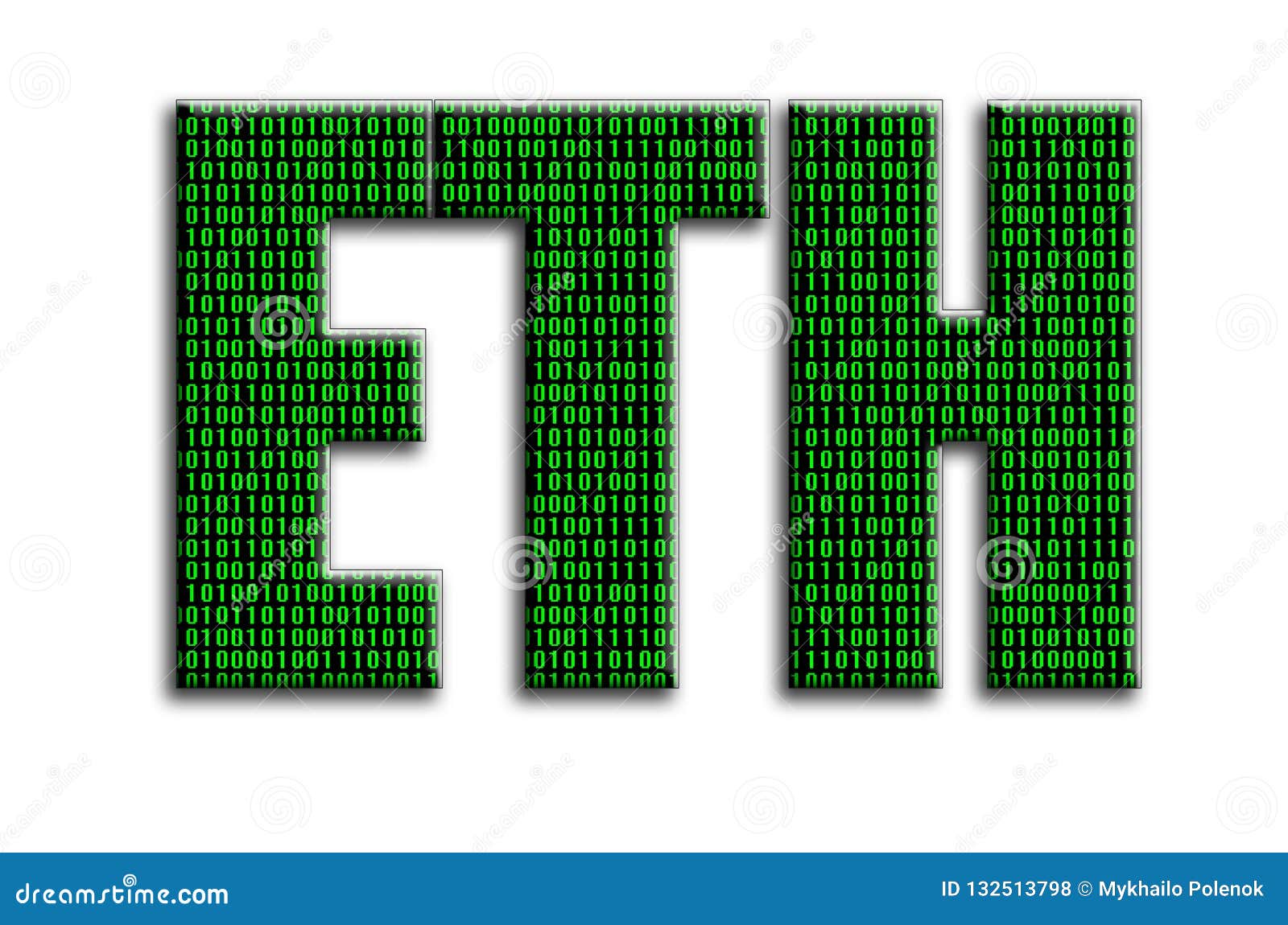 ETH. the Inscription Has a Texture of the Photography, Which Depicts ...