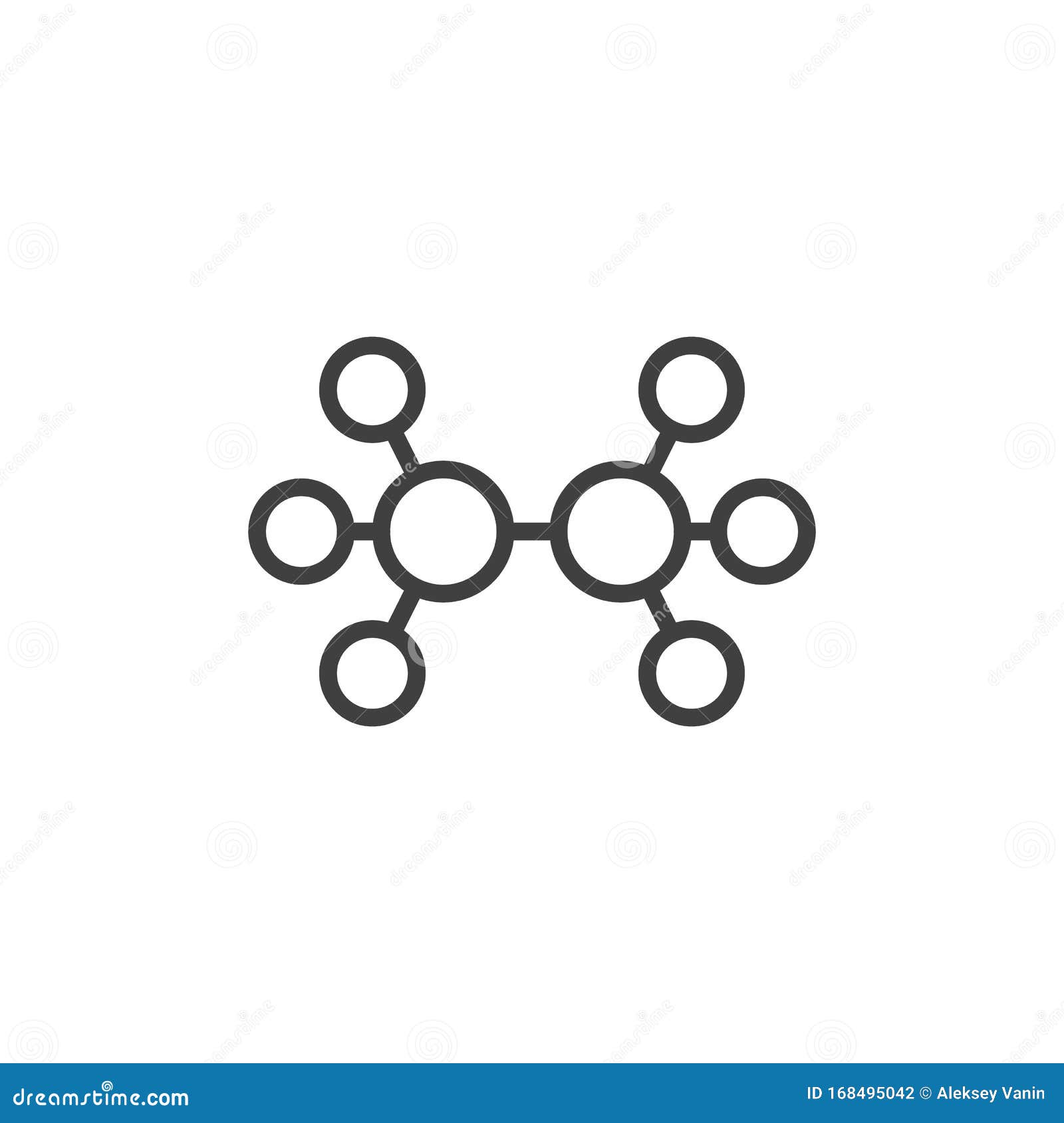 Ethane C2H6 Organic Compound Molecular Structure Vector Illustration ...