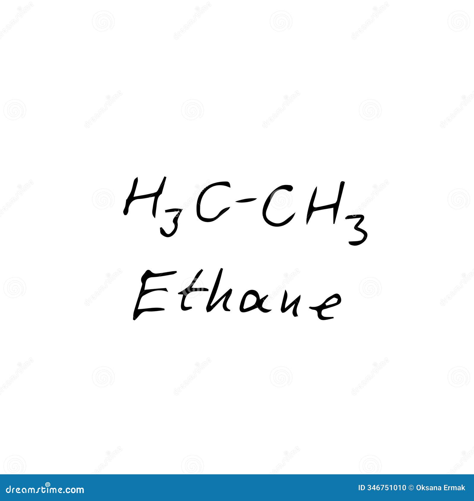 Ethane Molecule Image Vector Illustration | CartoonDealer.com #83038698