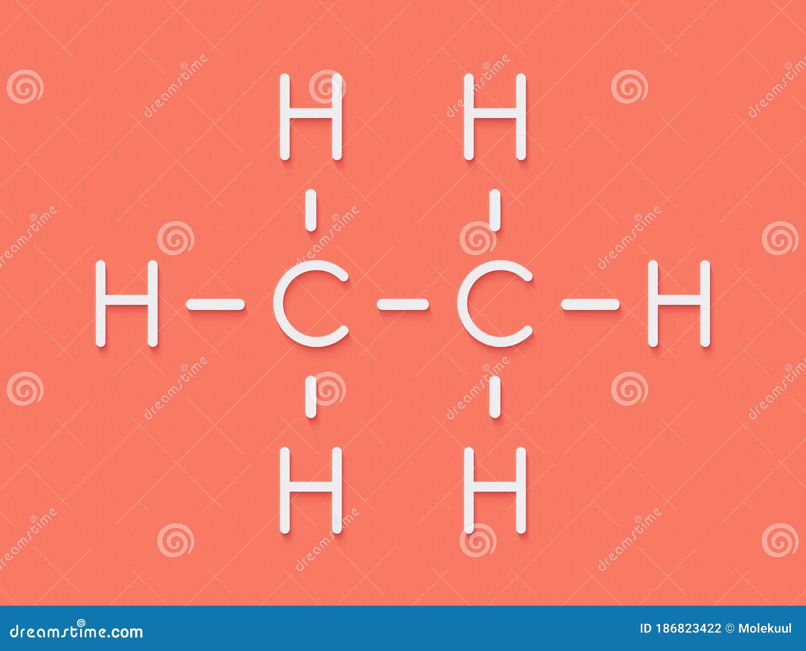 Ethane Formula Outline Icon. Vector Chemistry C2h6 Symbol ...
