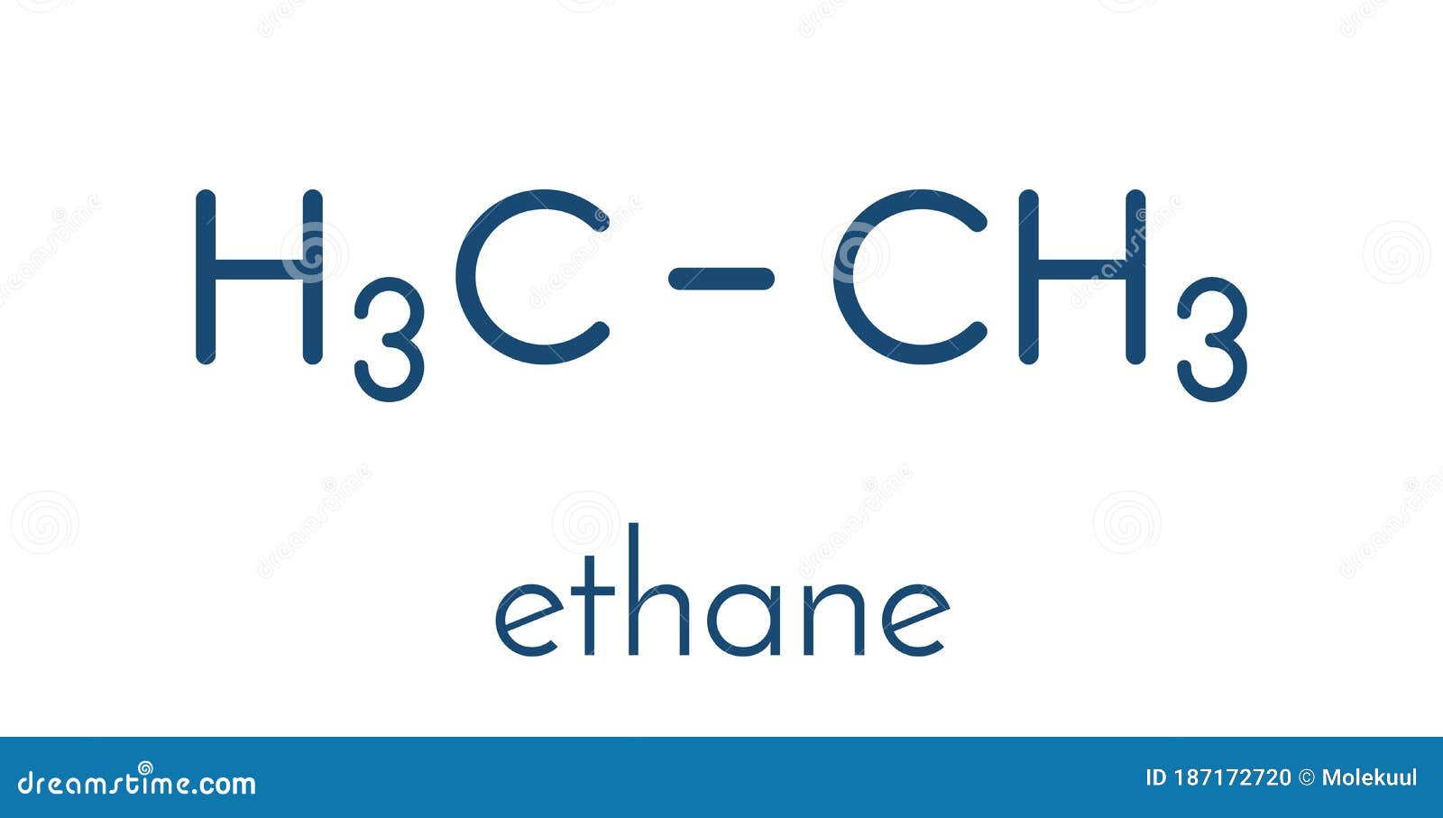 Ethane Formula Outline Icon. Vector Chemistry C2h6 Symbol ...