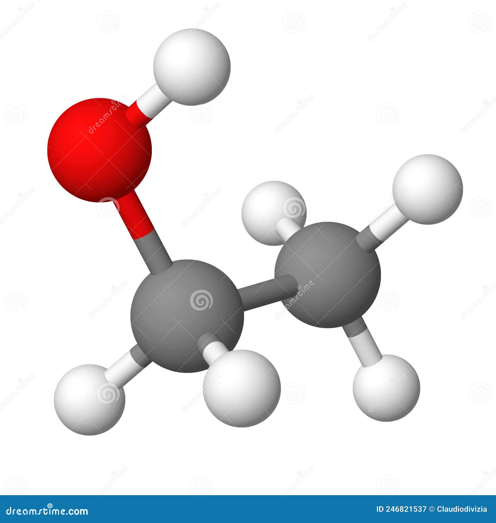 Ethanol Structure 3d