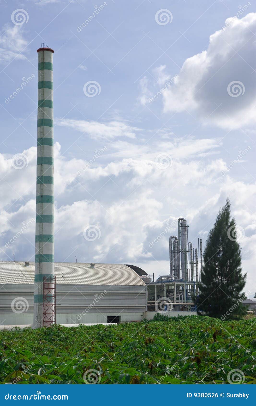 Ethanol factory stock photo. Image of warming, chimney - 9380526