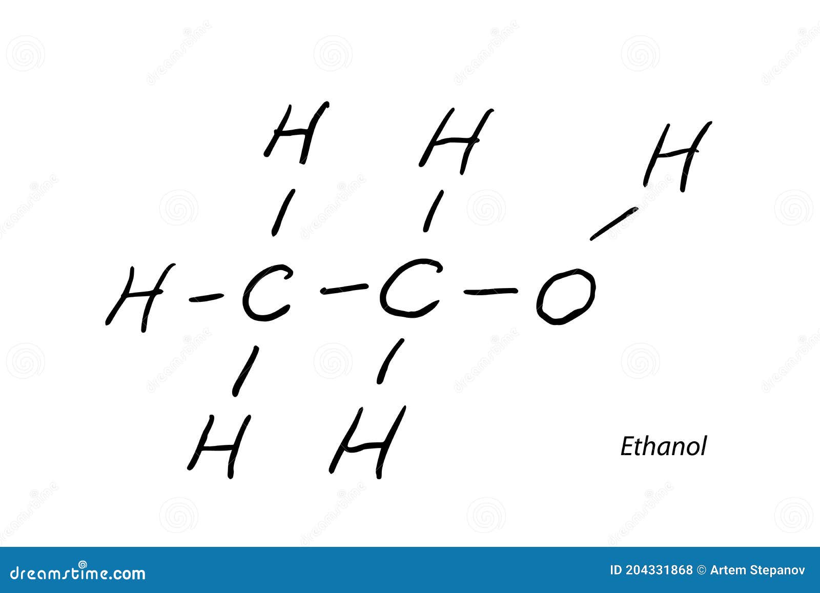 Ethanol Molecule Formula Hand Drawn Imitation Icon Cartoon Vector ... Ethanol Molecule Formula Hand Drawn Imitation Icon Cartoon Vector ...