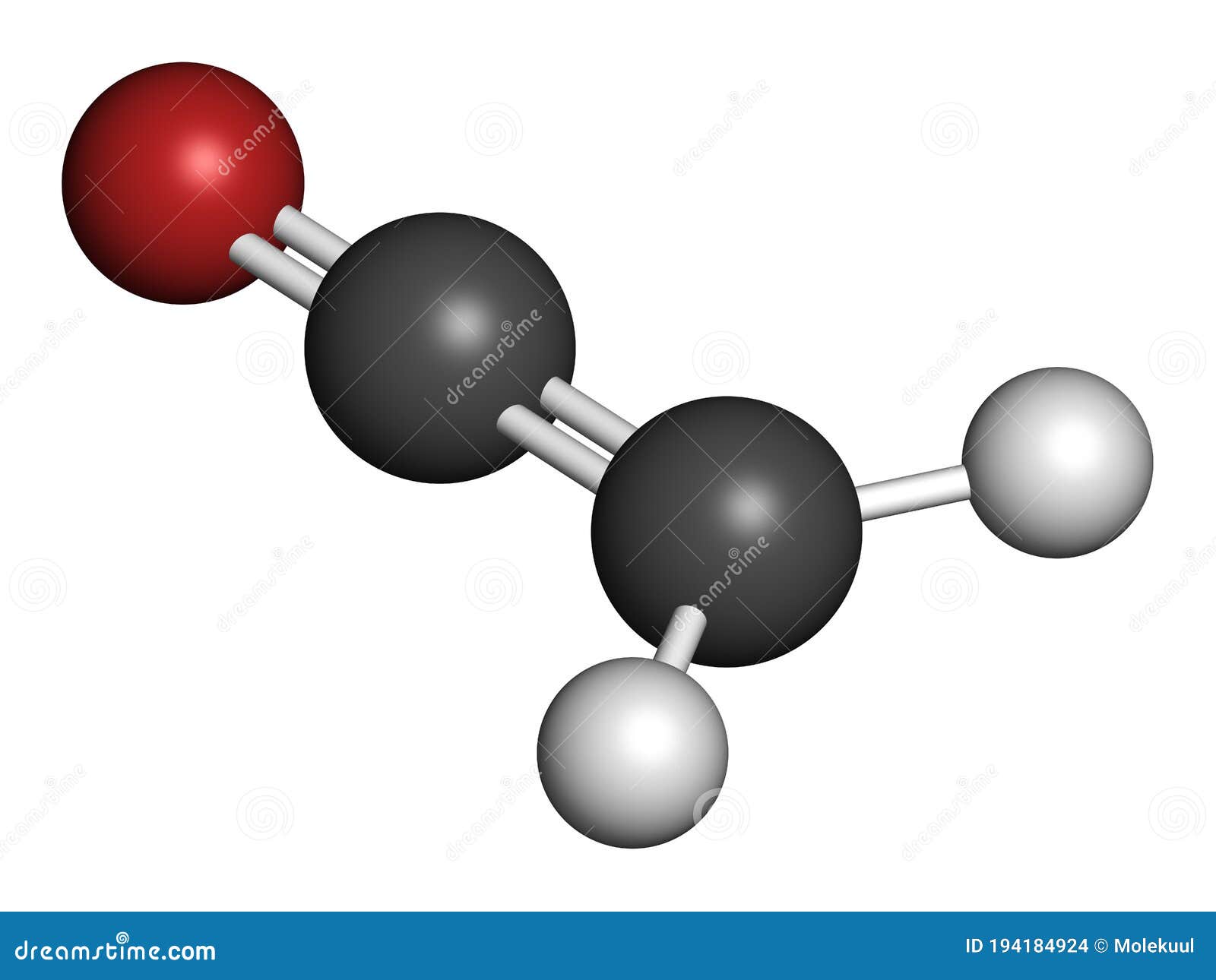 Ethenone Molecular Structure 3d, Flat Model, Ketene, Structural ...
