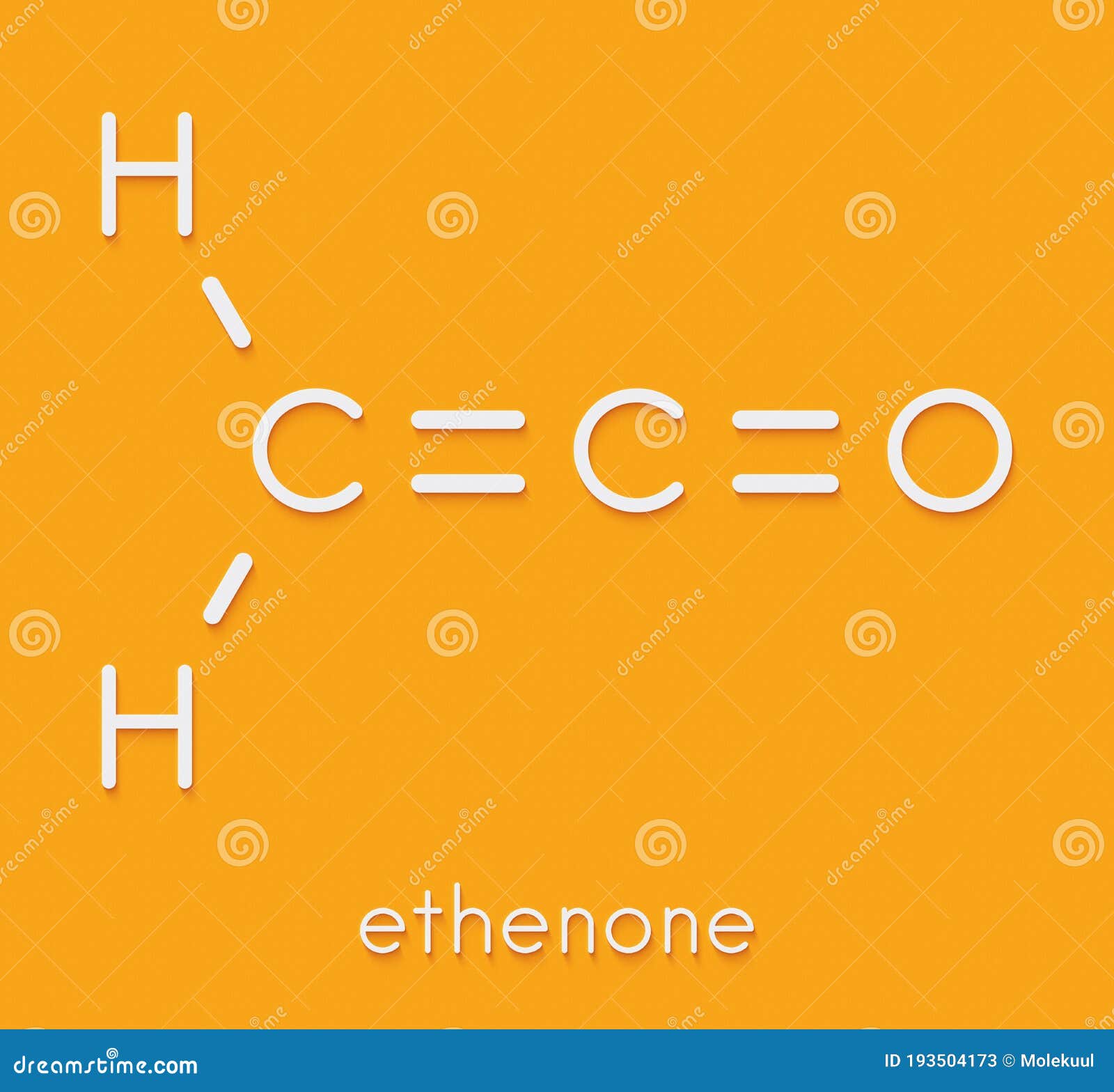 Ethenone or Ketene Molecule. Skeletal Formula. Stock Illustration ...