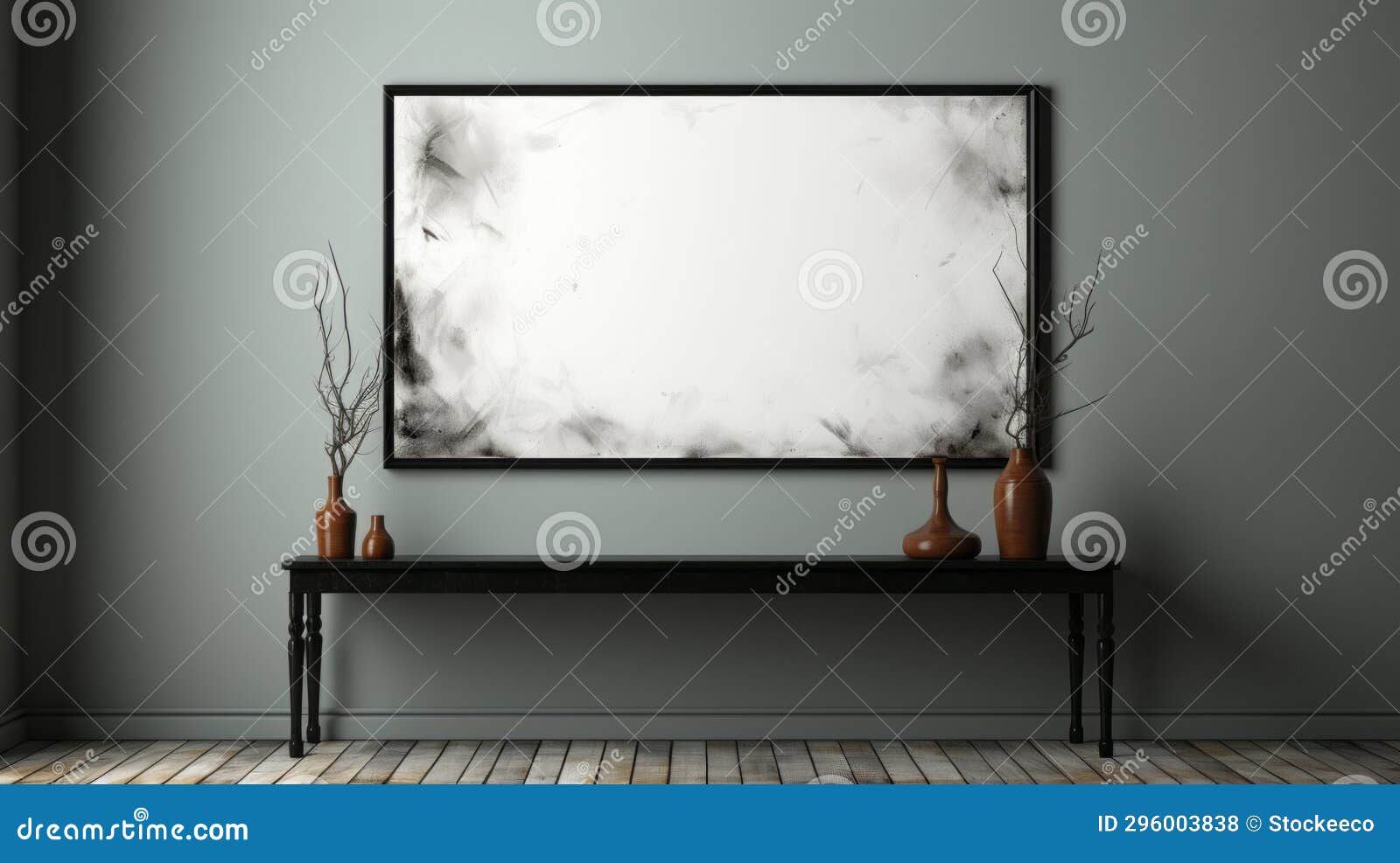 Ethereal Abstracts Rustic Room with Beautiful Paintings on Modern ...