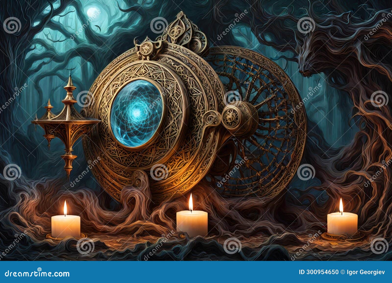 Ethereal Alchemy the Ghost of Transmutation Stock Illustration ...