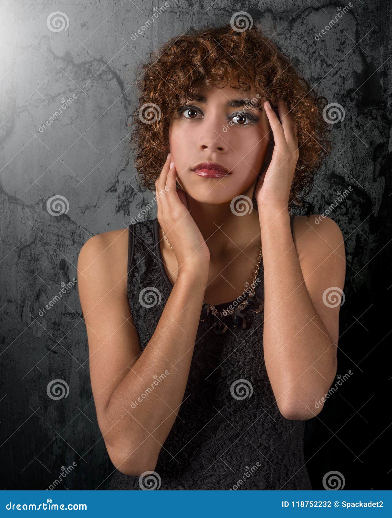 Ethereal Beautiful Mixed Race Young Woman with Amazing Eyes and Curly ... Ethereal Beautiful Mixed Race Young Woman with Amazing Eyes and Curly ...