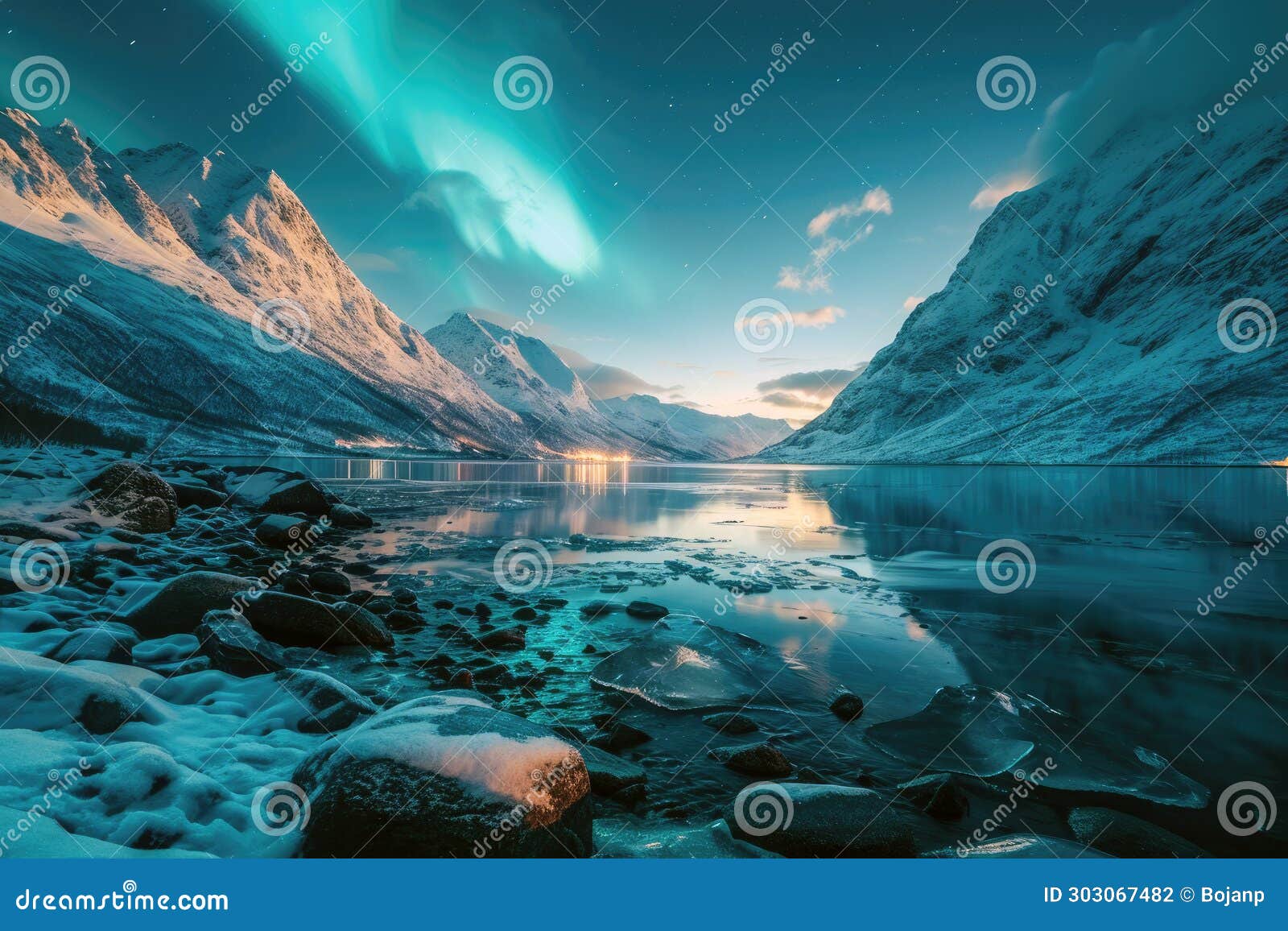 Ethereal Beauty, Enchanted Trees In A Misty Blue Forest Stock Image ...