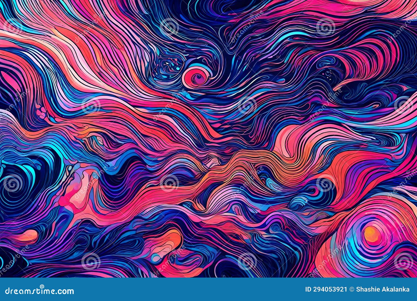 Ethereal Chaos Using Abstract Patterns on an 80s Retro-futuristic ...