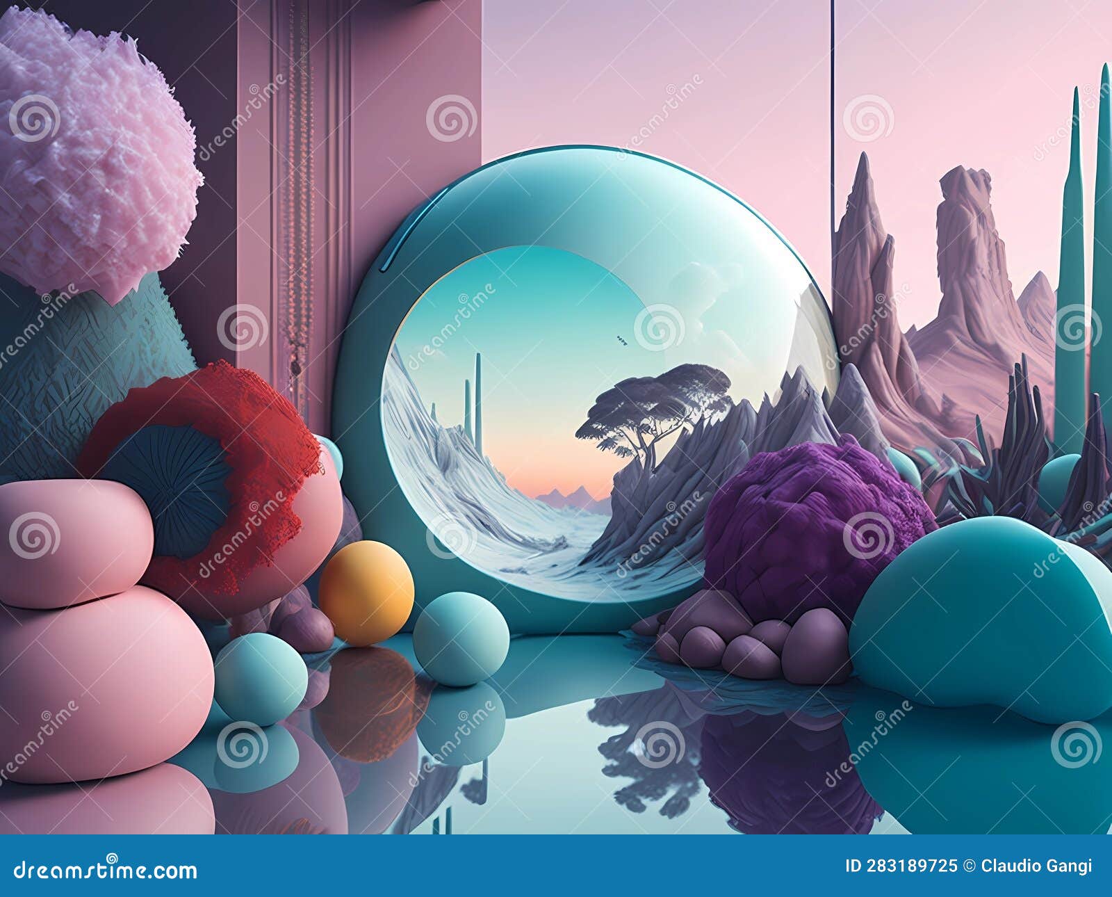 Ethereal Colors and Contrasts Stock Illustration - Illustration of ...