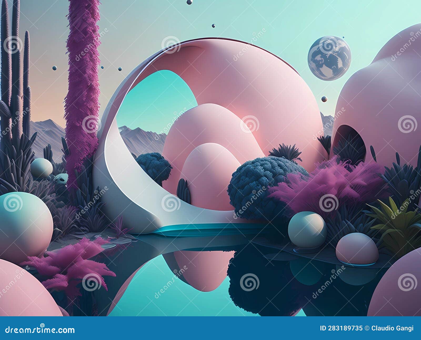 Ethereal Colors and Contrasts Stock Illustration - Illustration of ...