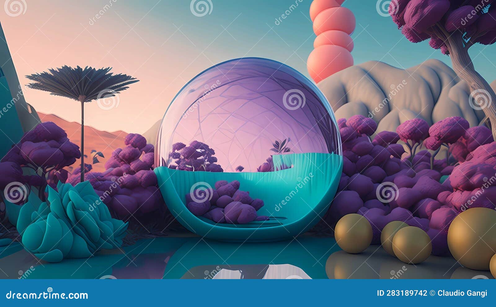 Ethereal Colors and Contrasts Stock Illustration - Illustration of ...