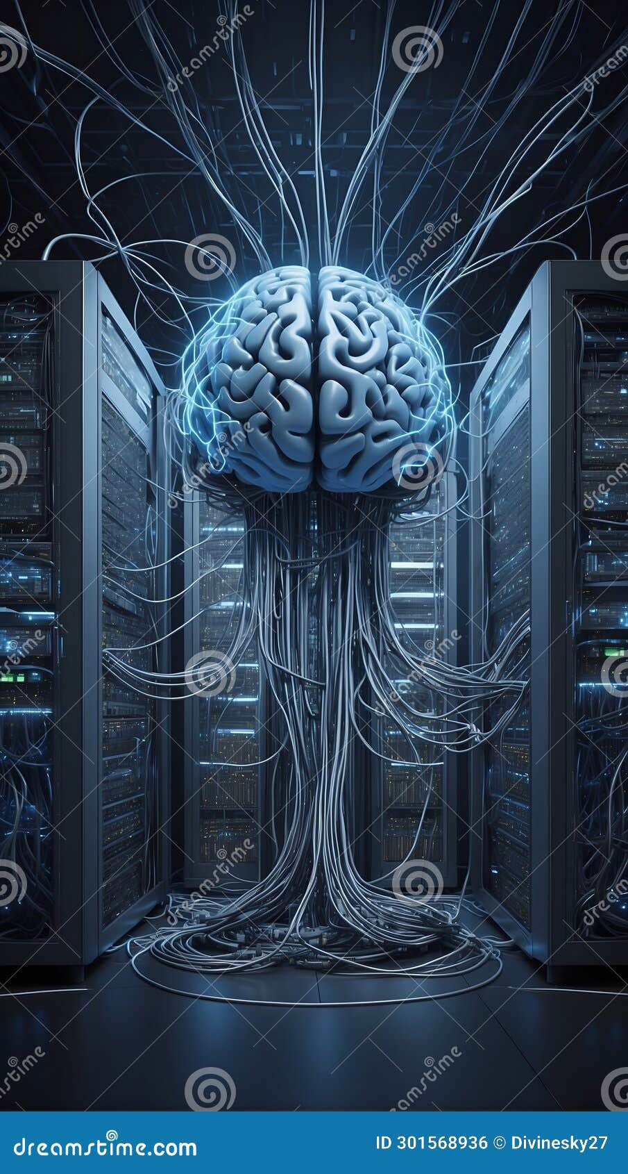 Ethereal Connections: AI Integration in Server Realms. AI Generate ...
