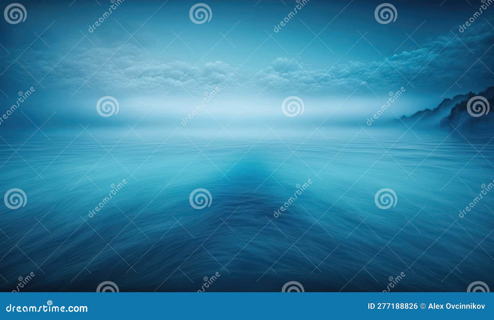 Ethereal Deep Blue Lake Water Abstract Background for Posters and Web ...