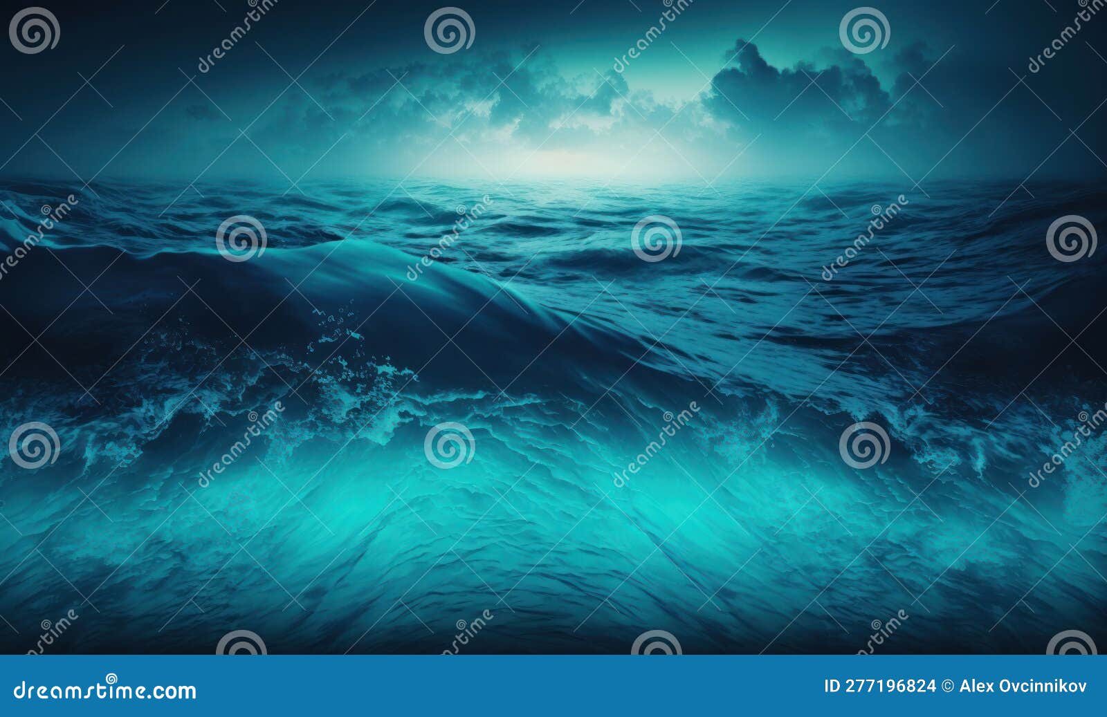 Ethereal Deep Blue Sea Water Texture for Dreamy Backgrounds. Stock ...