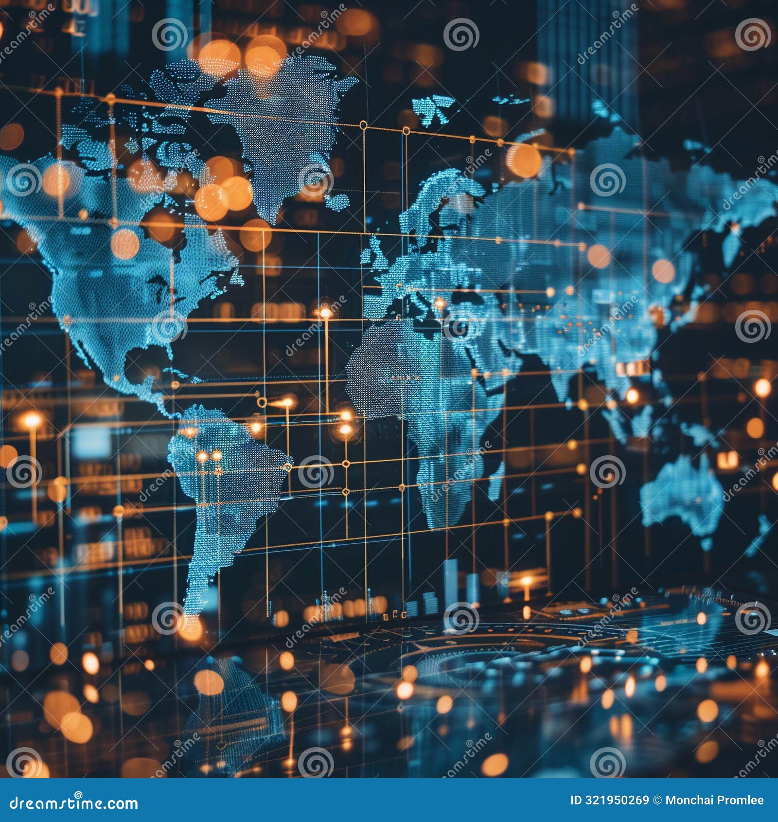 Ethereal Depiction of Capital Flow with Interconnected Global Networks ...