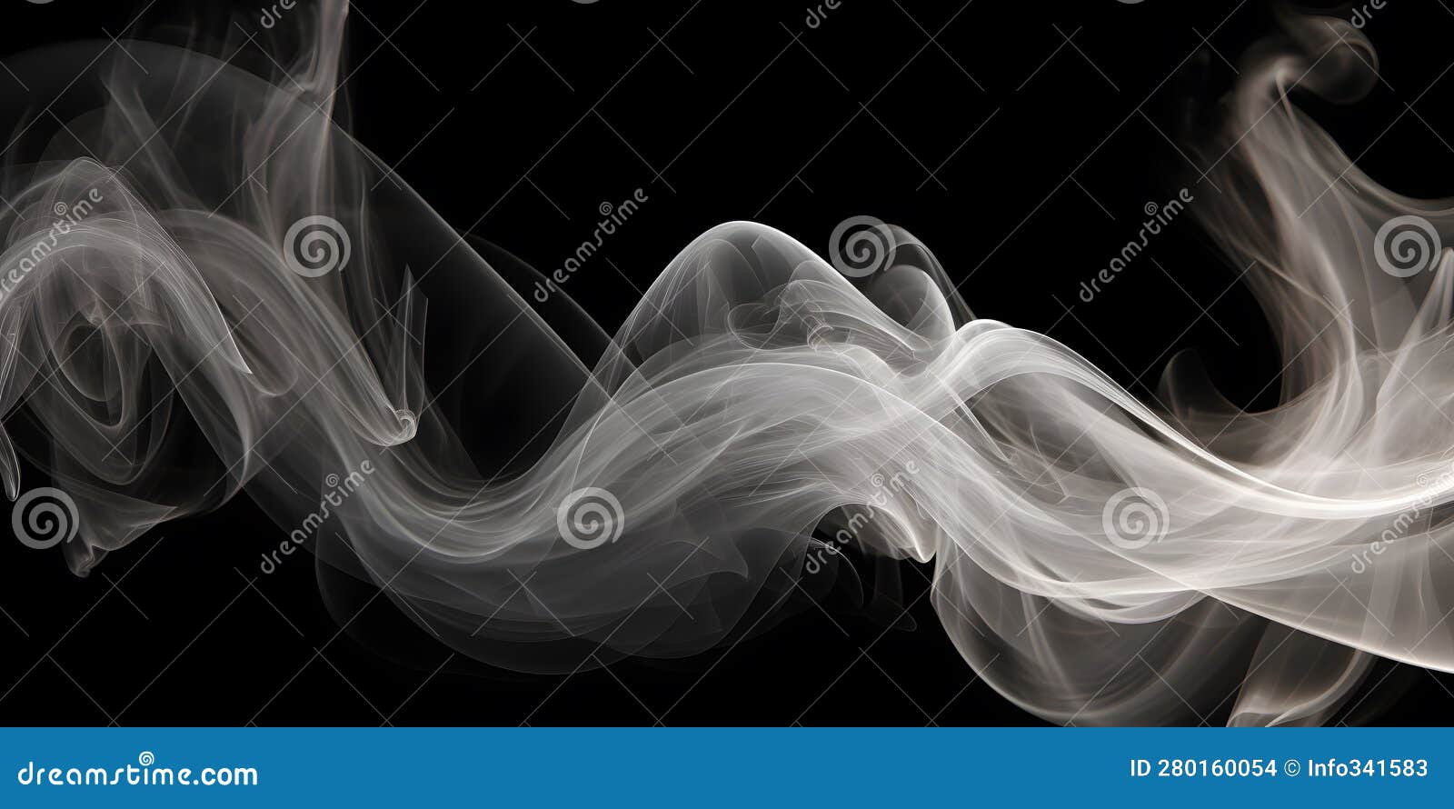 An Ethereal Design of Wispy Smoke Trails in Shades of Whi Three ...