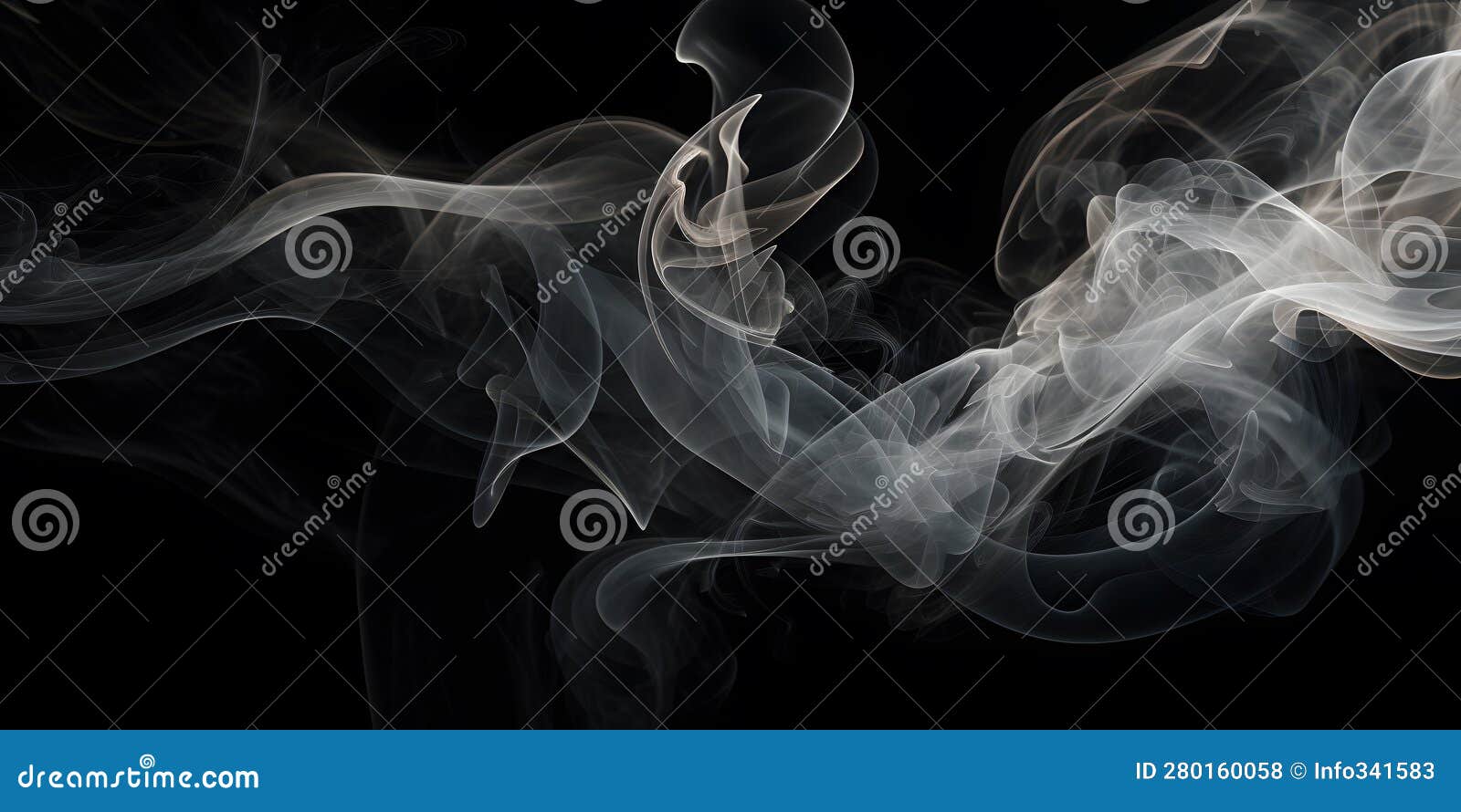 An Ethereal Design of Wispy Smoke Trails in Shades of Whi Two ...