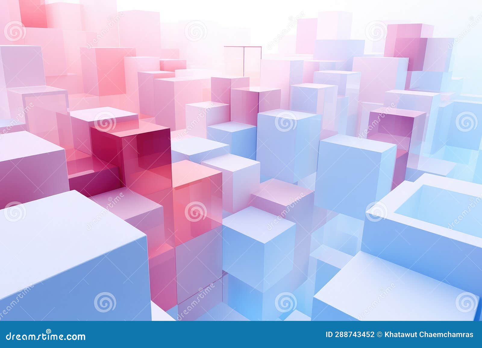 Ethereal Dimensions: Abstract 3D Geometric Squares Unveiling Multiverse ...