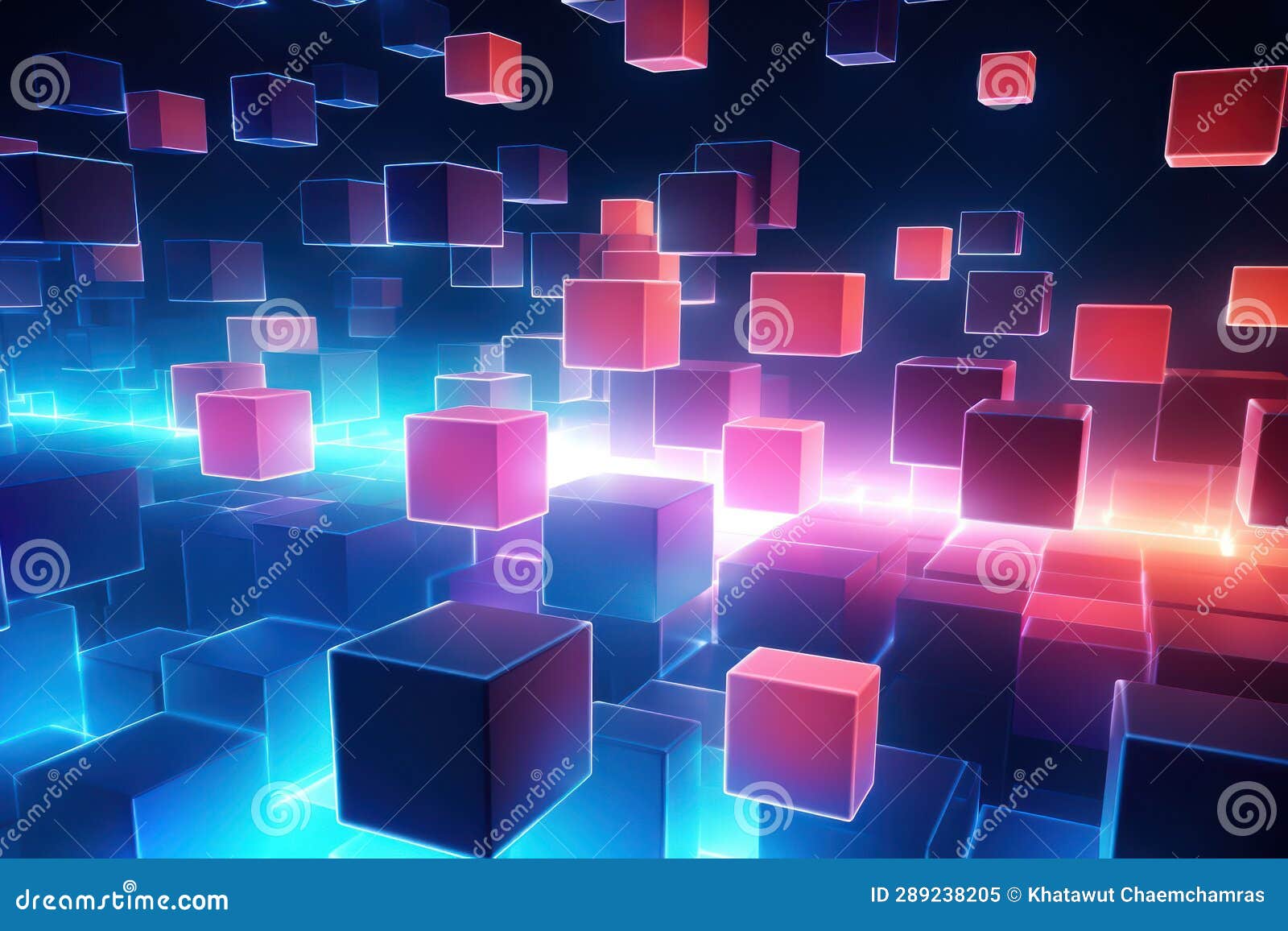 Ethereal Dimensions: Abstract 3D Geometric Squares Unveiling Multiverse ...