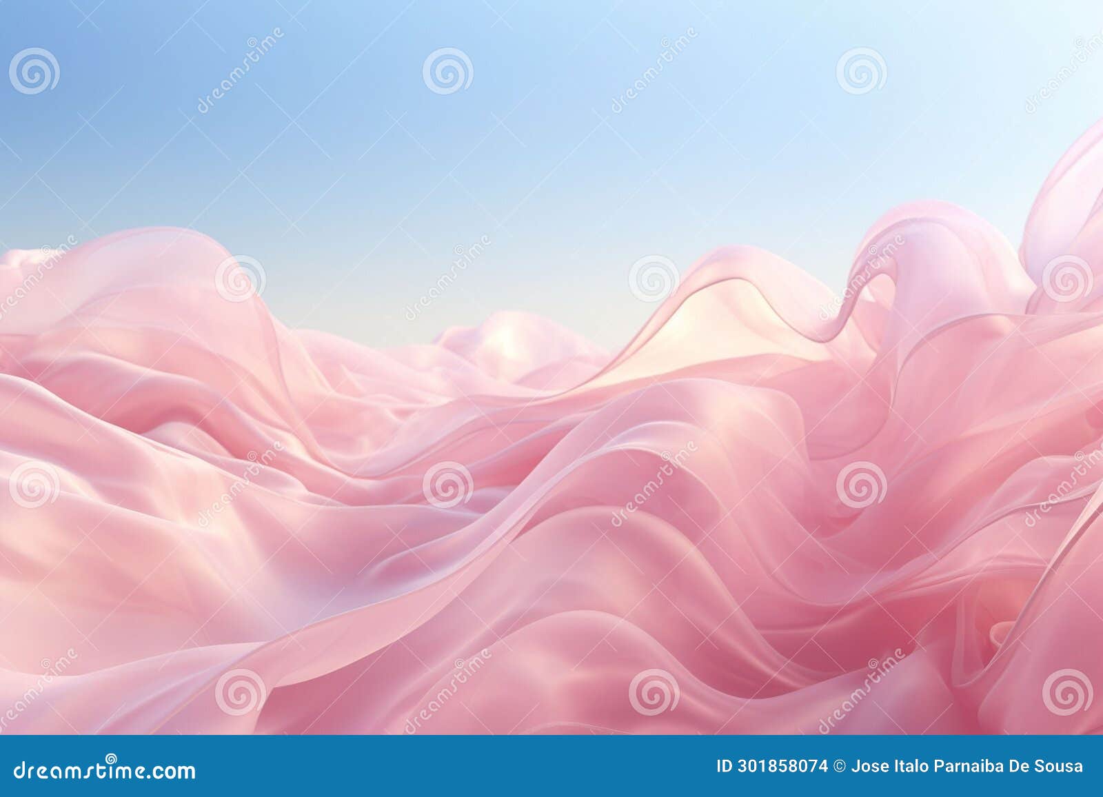 Ethereal Elegance Wispy Clouds Shaping a Stock Illustration ...