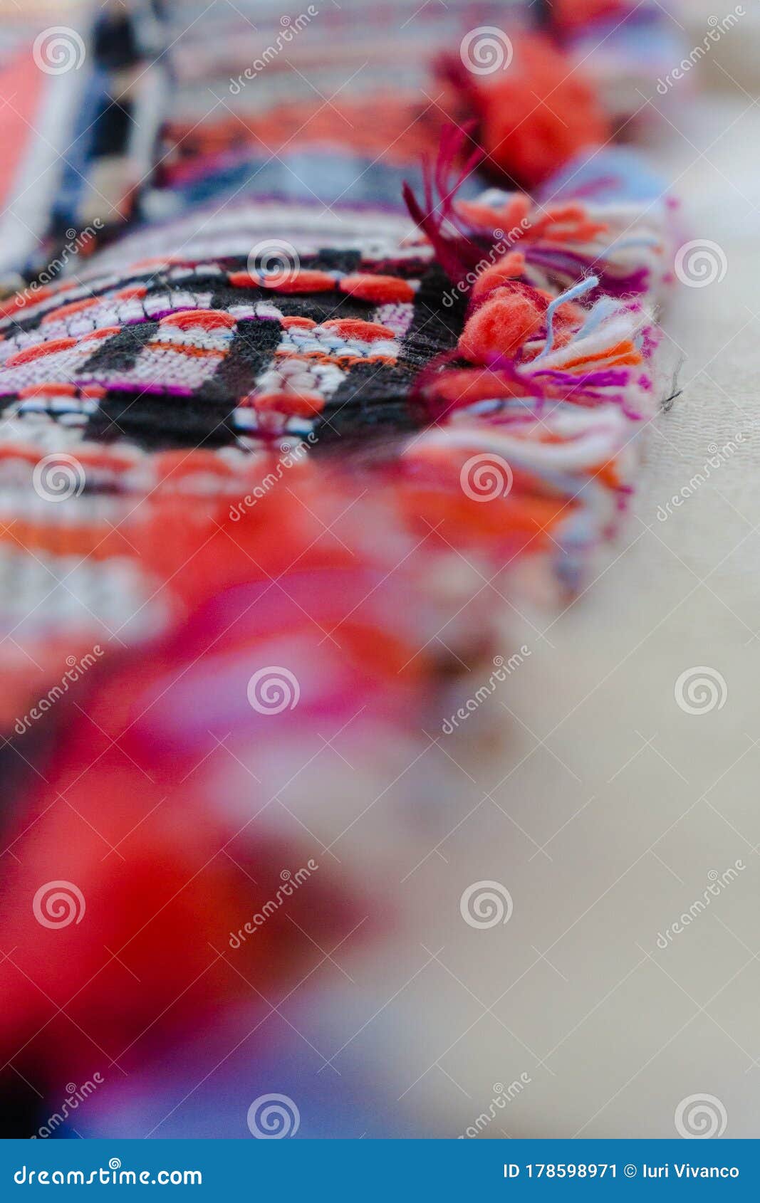 Ethereal Fabric Texture Very Colourful Stock Image - Image of macro ...