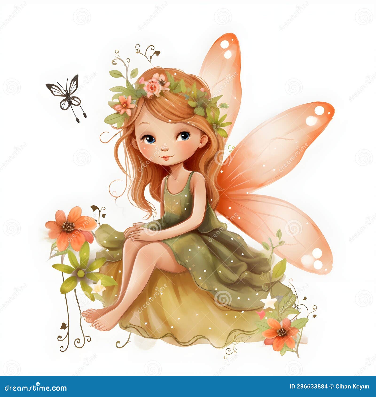 Ethereal Fantasy Creature Artwork Stock Illustration - Illustration of ...