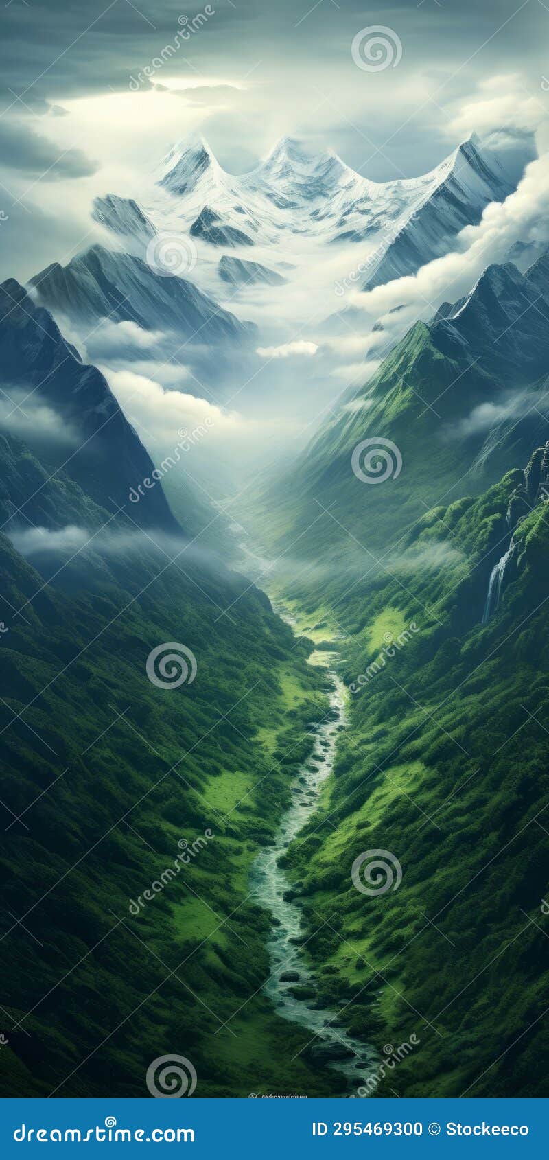 Ethereal Fantasy: Unnamed Mountain Valley in 8k Resolution Stock ...