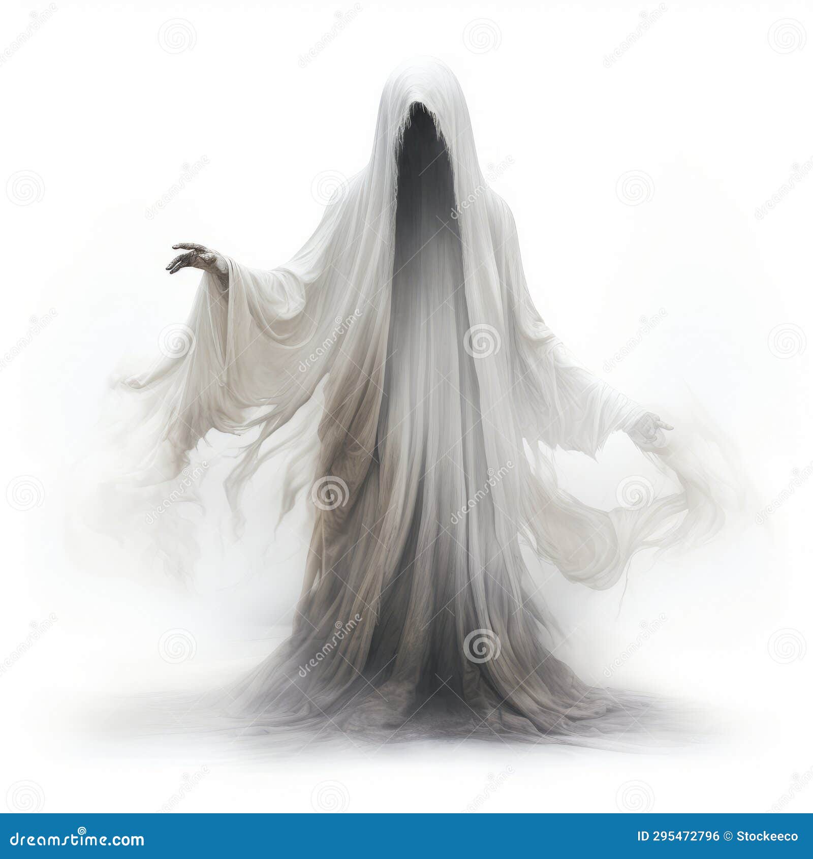 An Ethereal Ghost Ghost Quietly Floating Through The Night And Shedding ...
