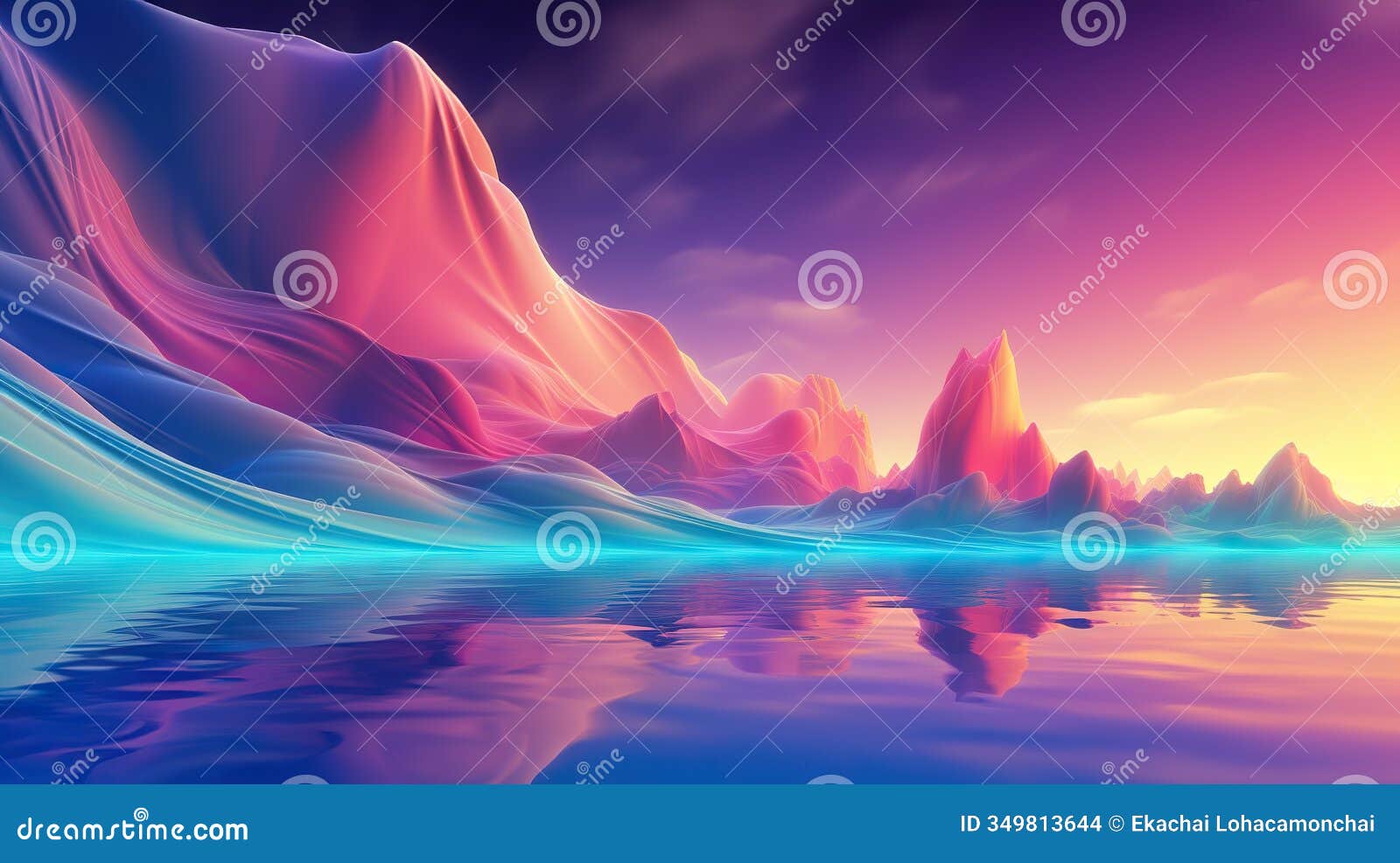Ethereal Horizons Pastel Neon Color Abstract Landscape - Synthwave ... Ethereal Horizons Pastel Neon Color Abstract Landscape - Synthwave ...